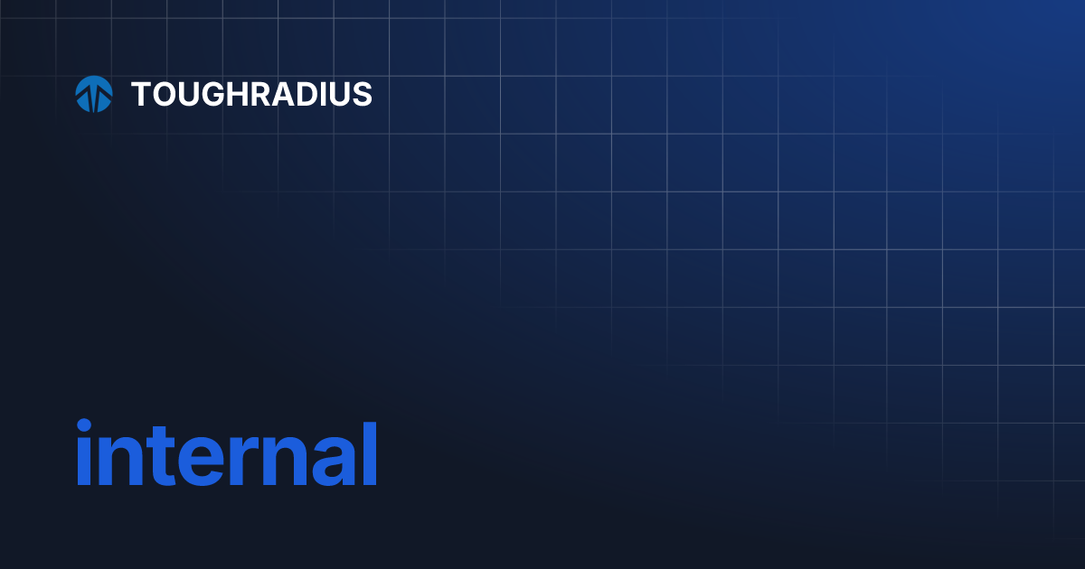internal | TOUGHRADIUS